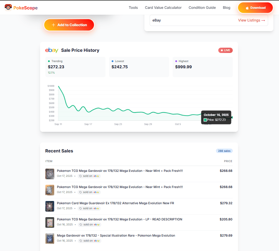 PokeScope – Pokémon card price checker and value scanner app | What ...