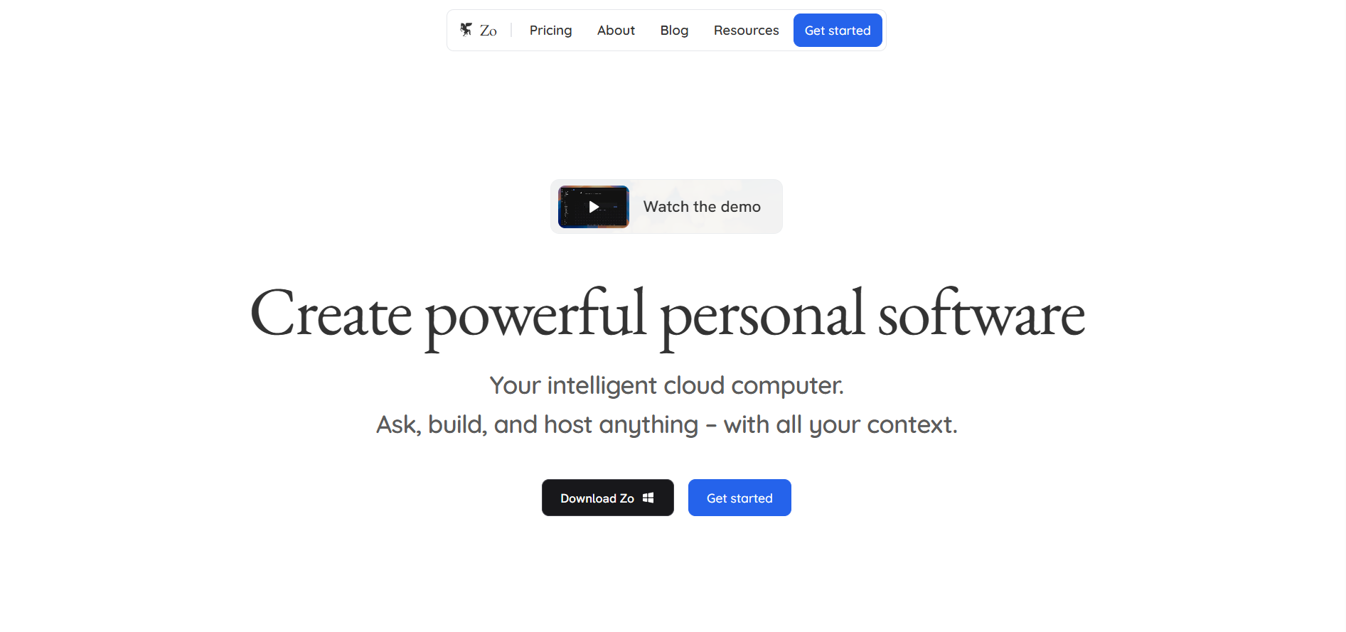 Zo Computer – Create powerful personal software | What Launched Today