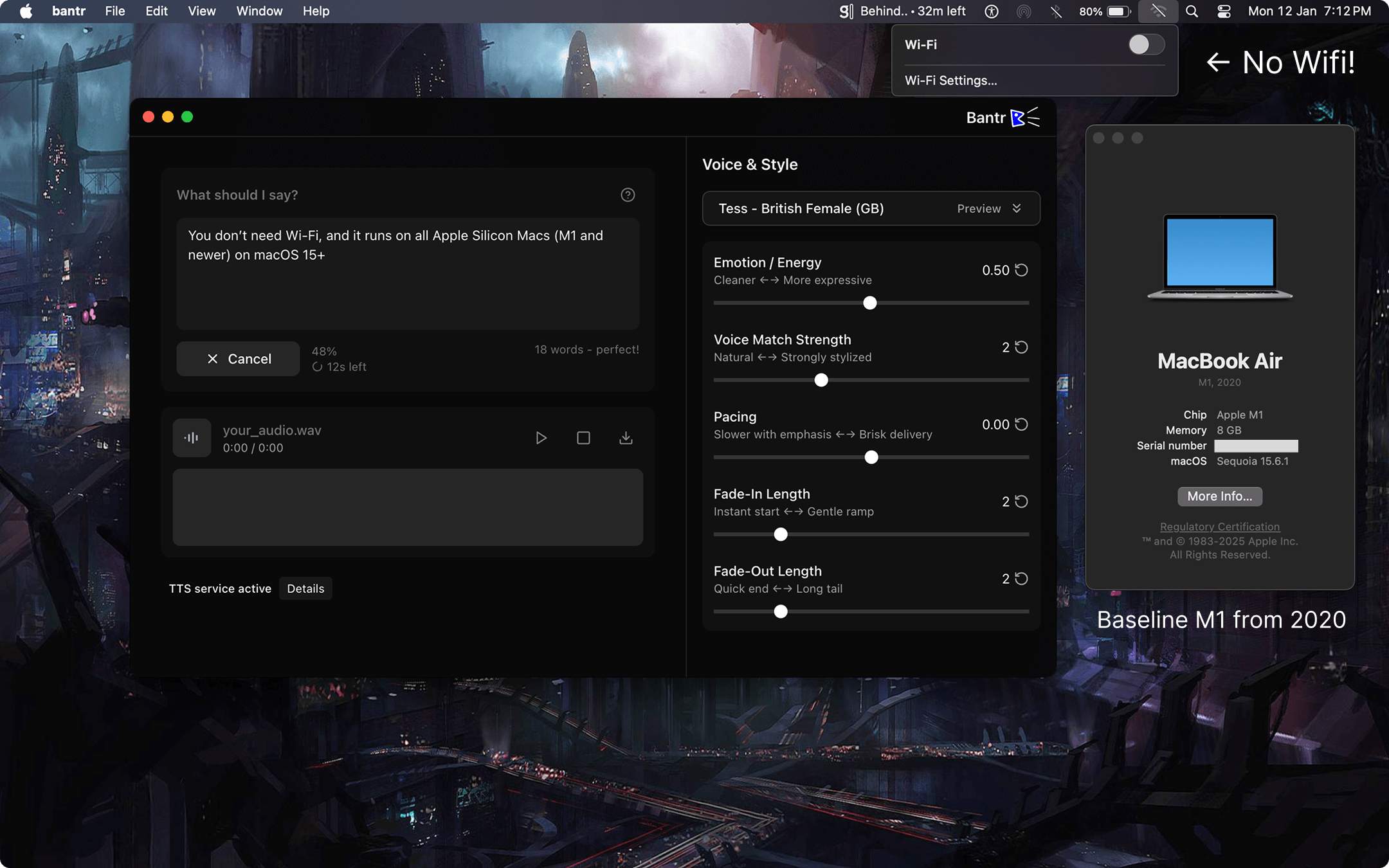 Bantr: Offline & Unlimited TTS for Mac – Natural voices. No ...