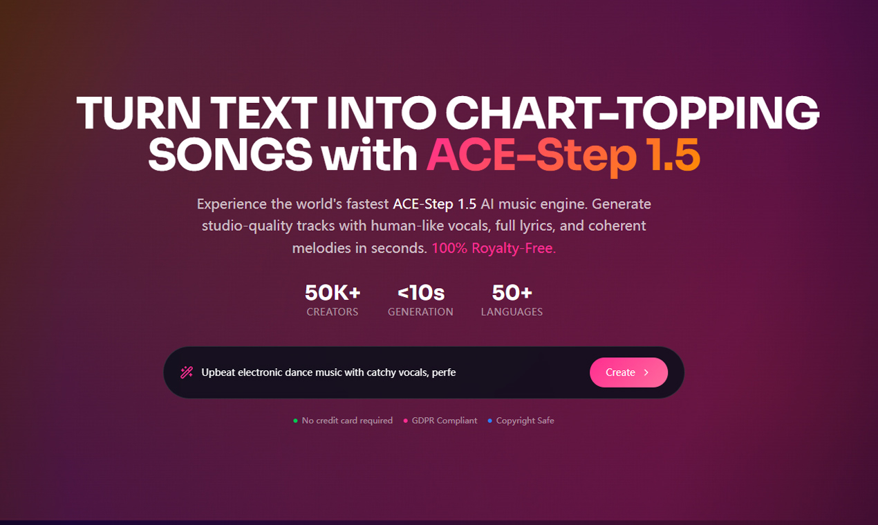 ACE-Step 1.5 – ACE-Step 1.5 AI Music Generator | Create Royalty-Free ...